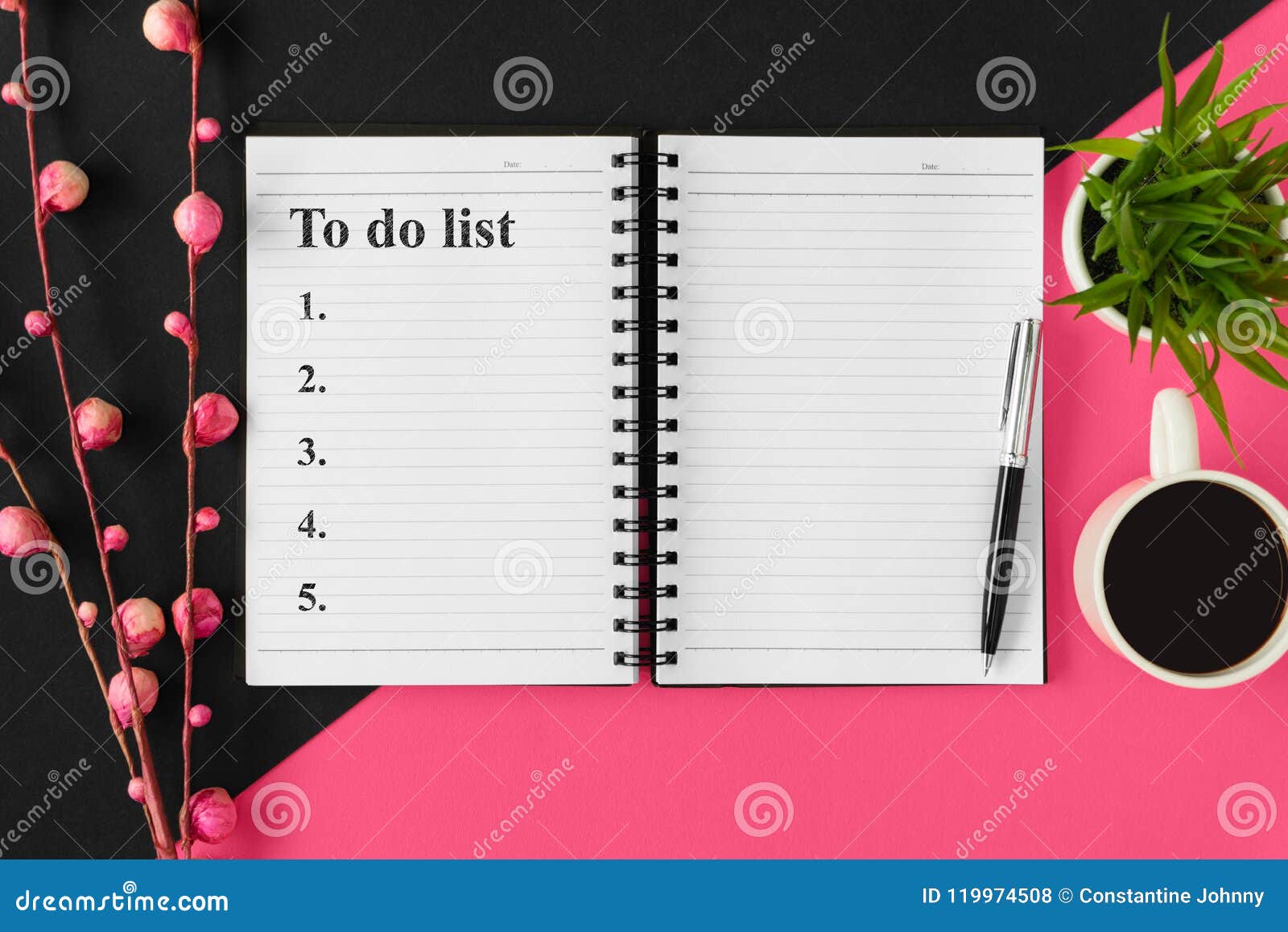 To Do List on Spiral Notebook. Stock Photo - Image of journal, list ...