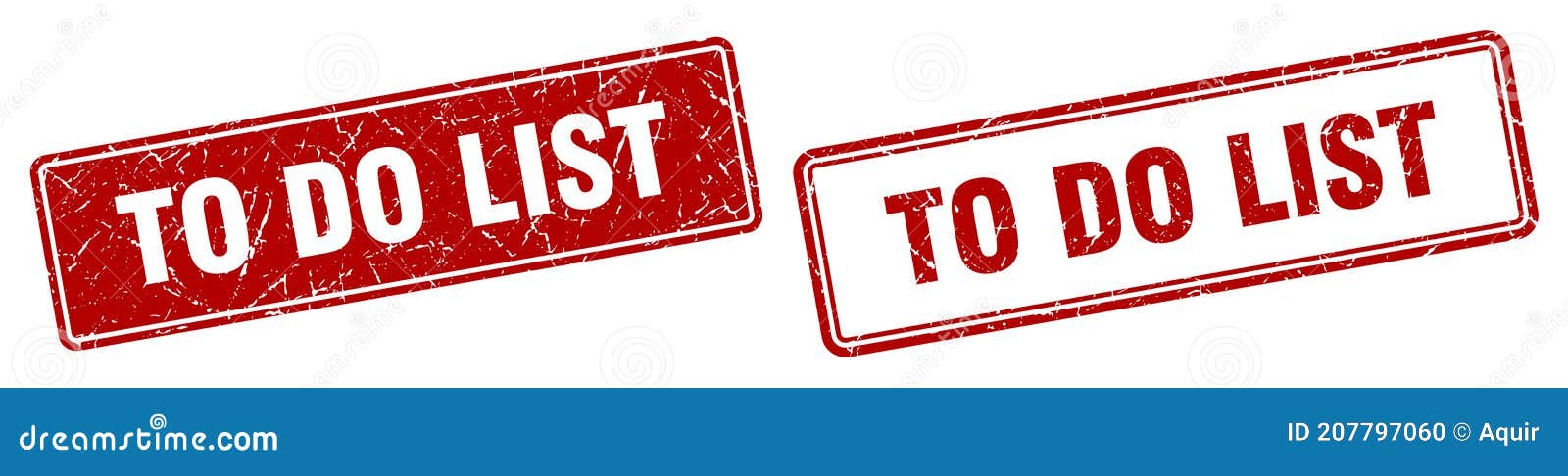 To Do List Stamp Set. To Do List Square Grunge Sign Stock Vector ...