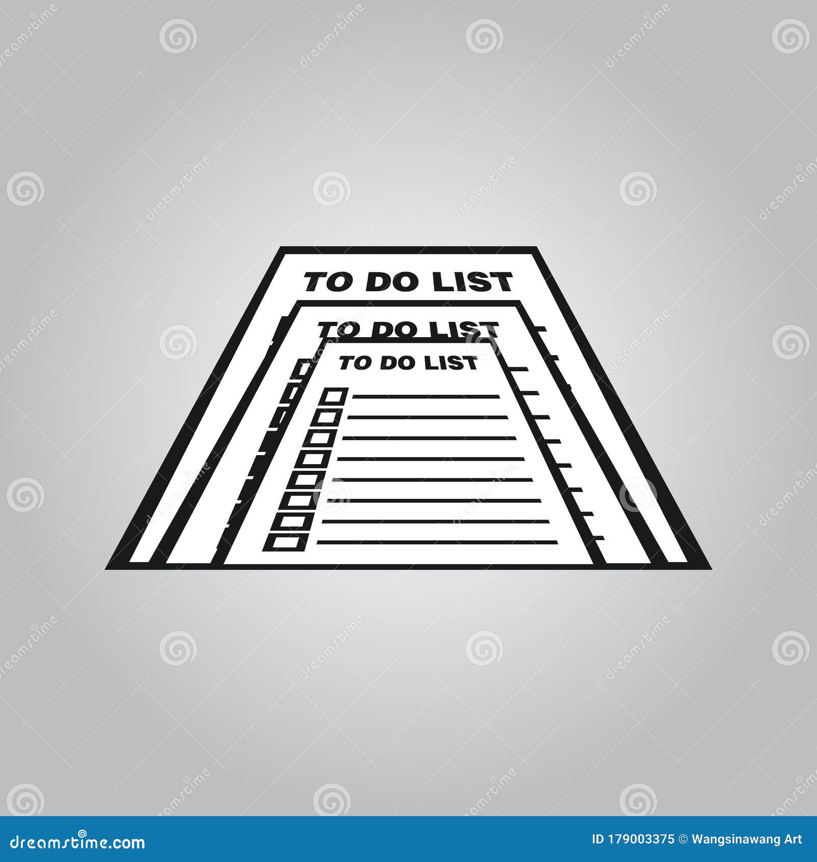 To Do List Template Icon. Logo Vector Illustration Stock Vector ...
