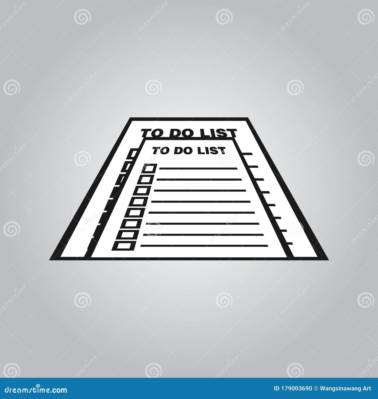 To Do List Template Icon. Logo Vector Illustration Stock Vector ...