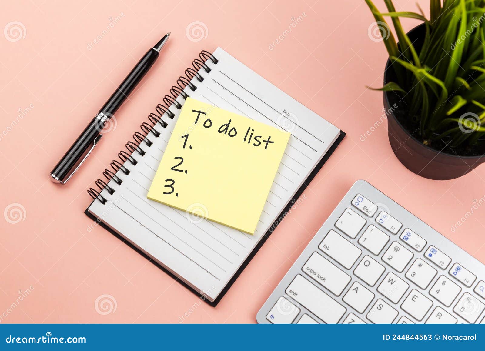 To Do List Text on Adhesive Yellow Note Stock Image - Image of ...