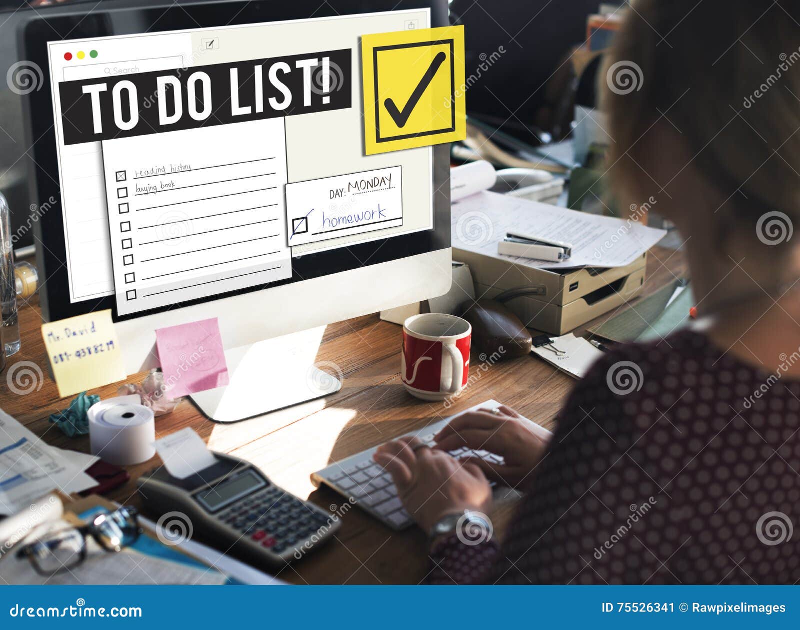 To Do List Time Management Reminder Prioritize Concept Stock Image ...