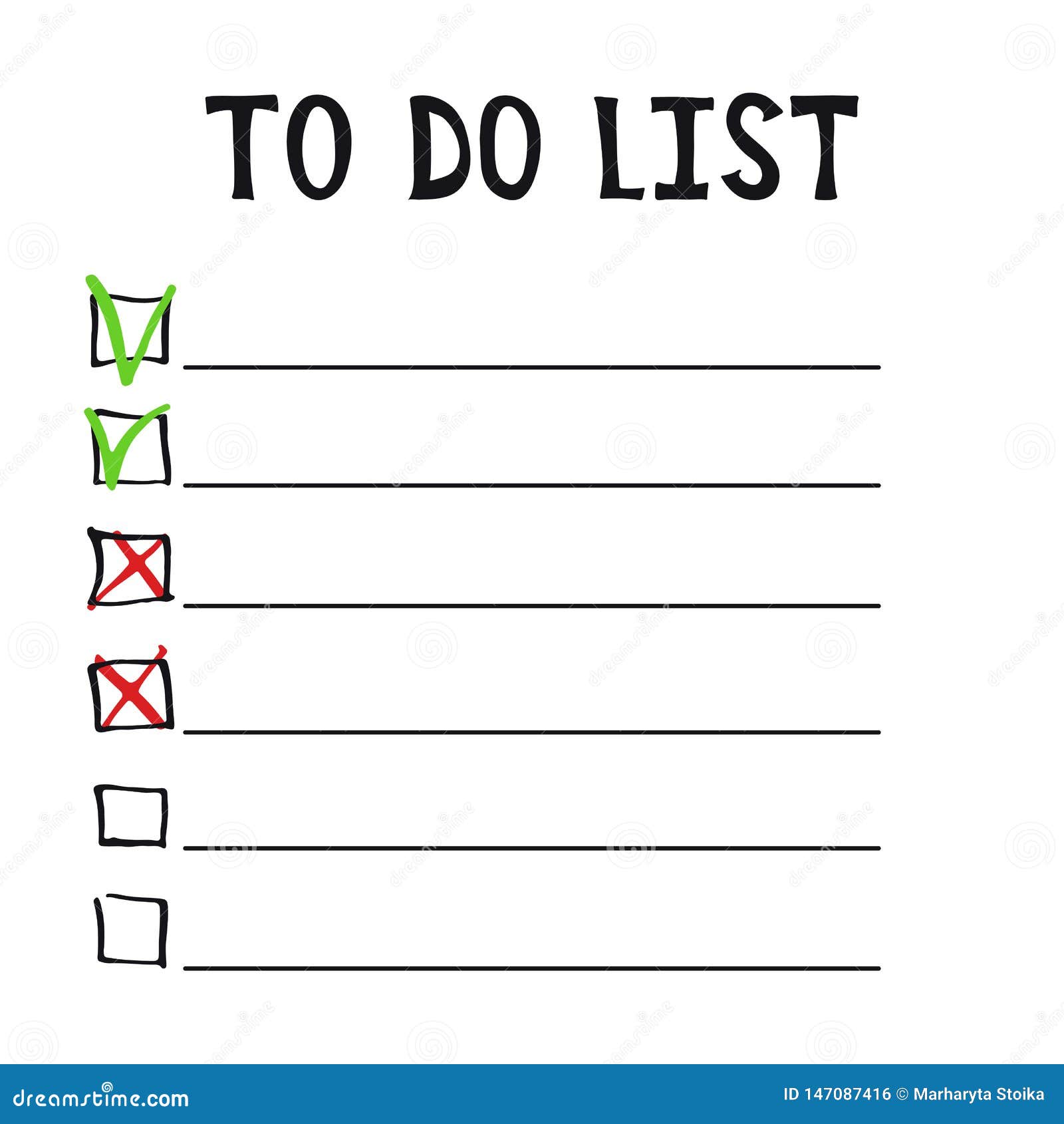 To do list. stock vector. Illustration of line, message - 147087416