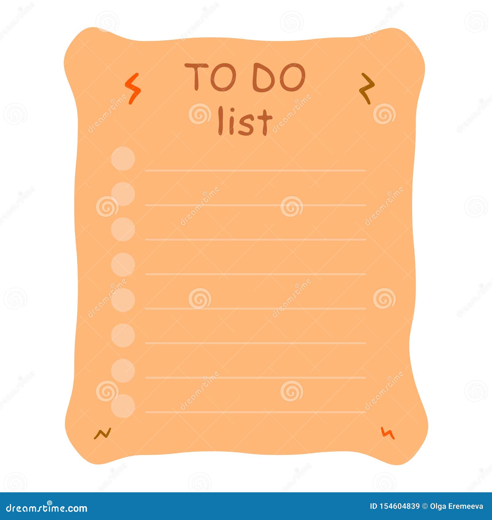 To Do List, Paper, Planning Stock Illustration - Illustration of blank ...
