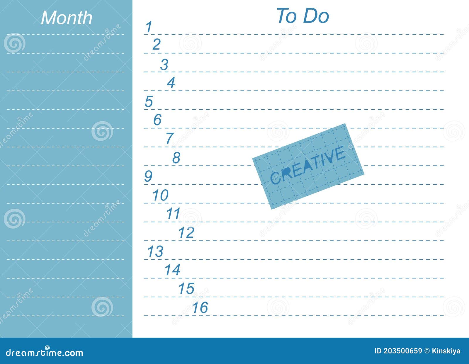 To Do List Vector Template. Remember Task List To Write Document ...