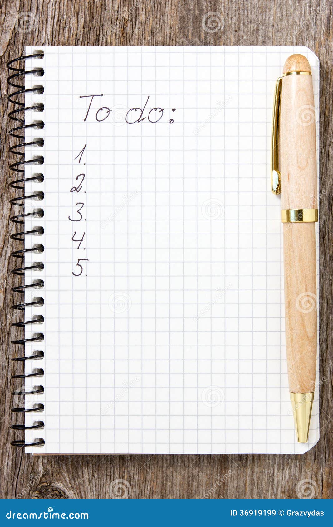 To Do List on White Paper Notebook Stock Image - Image of note, work ...