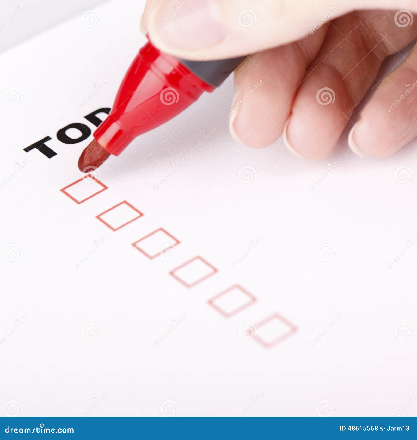 To Do List with Woman Hand and Marker Stock Photo - Image of mark ...