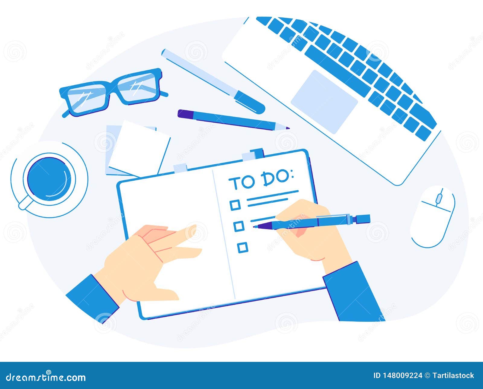 Writing A List Clipart