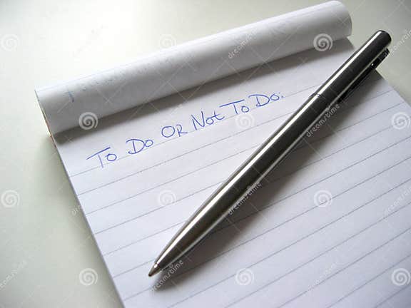To do or not to do stock photo. Image of schedule, list - 77670