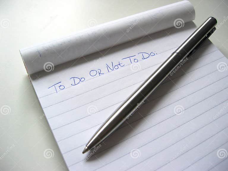 To do or not to do stock photo. Image of schedule, list - 77670
