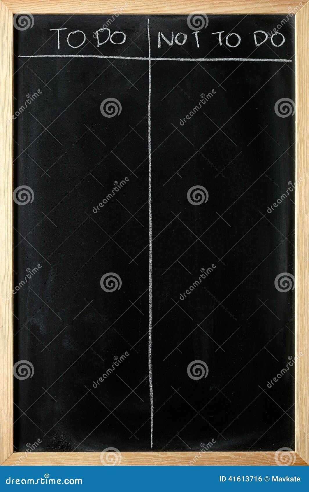 To Do and Not To Do on a Blackboard Stock Photo - Image of business ...