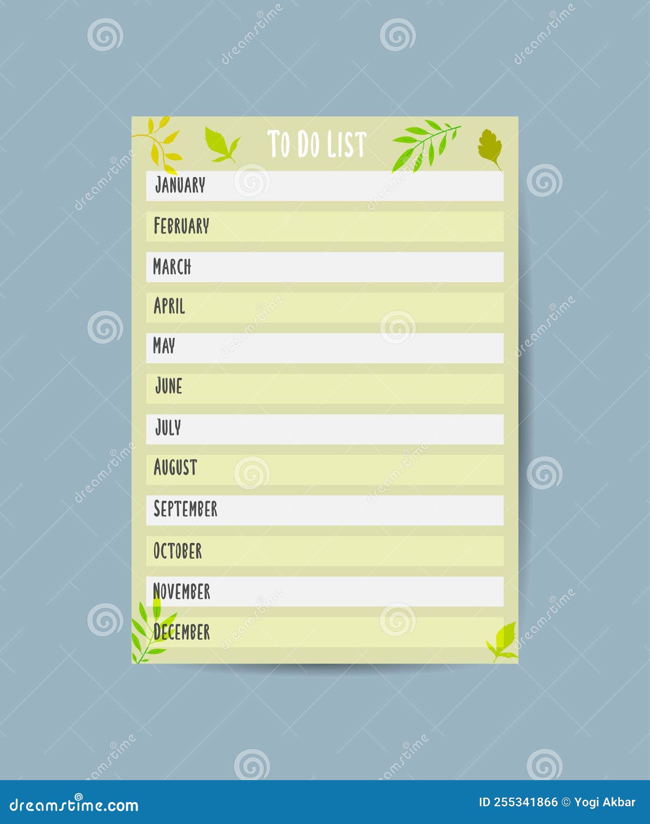 To Do Planner Template daily Check List Monthly List To Do Cartoon ...