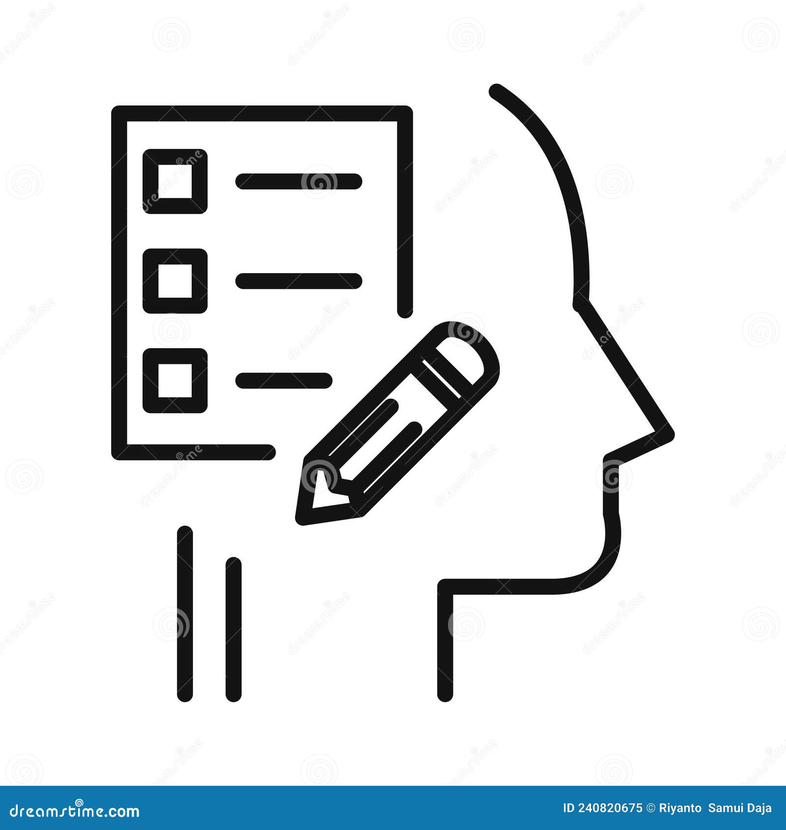 To Do Task Black and White Icon Illustration Stock Vector ...