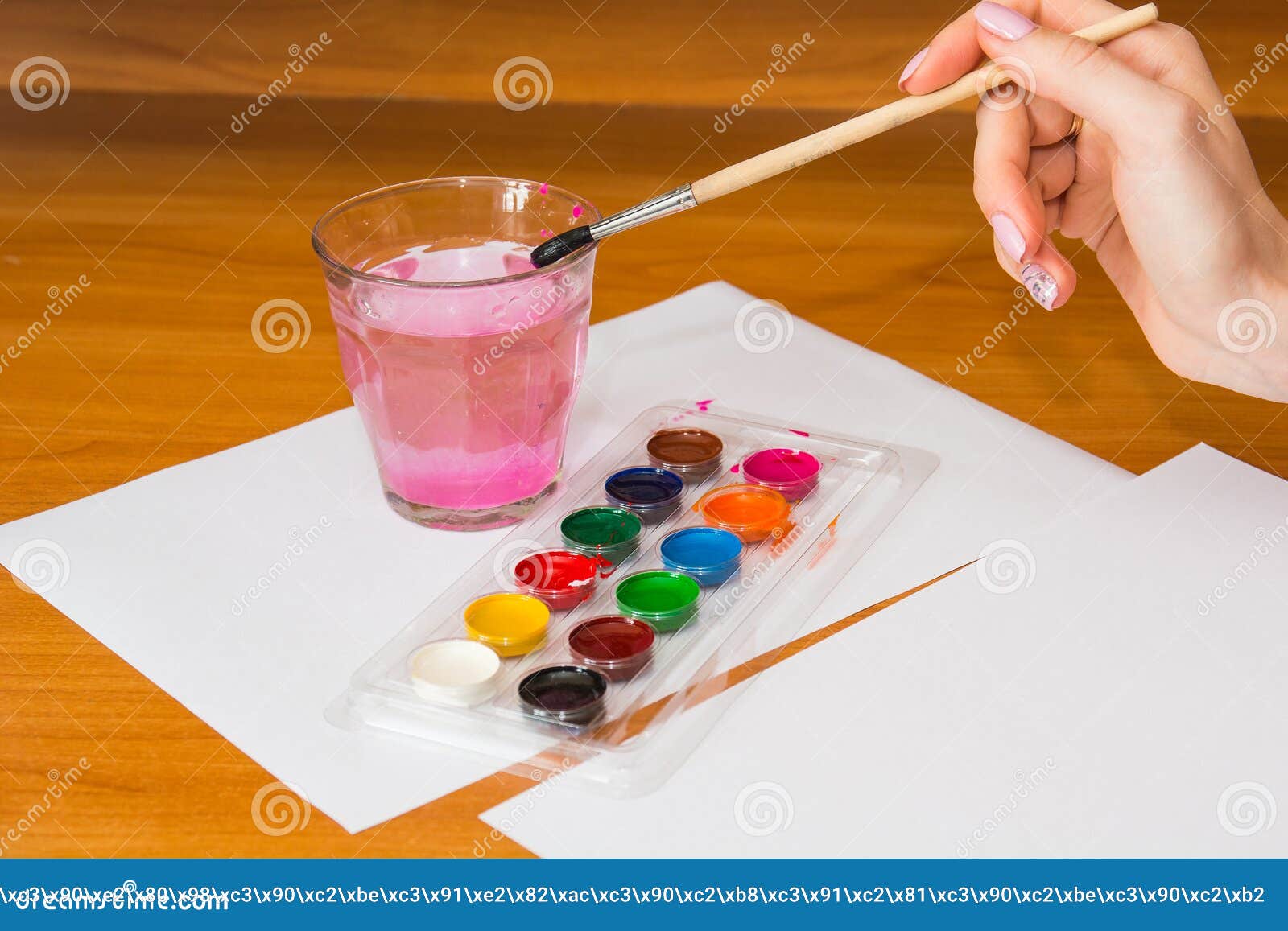 To draw on a table stock image. Image of lesson, hobby - 79777981