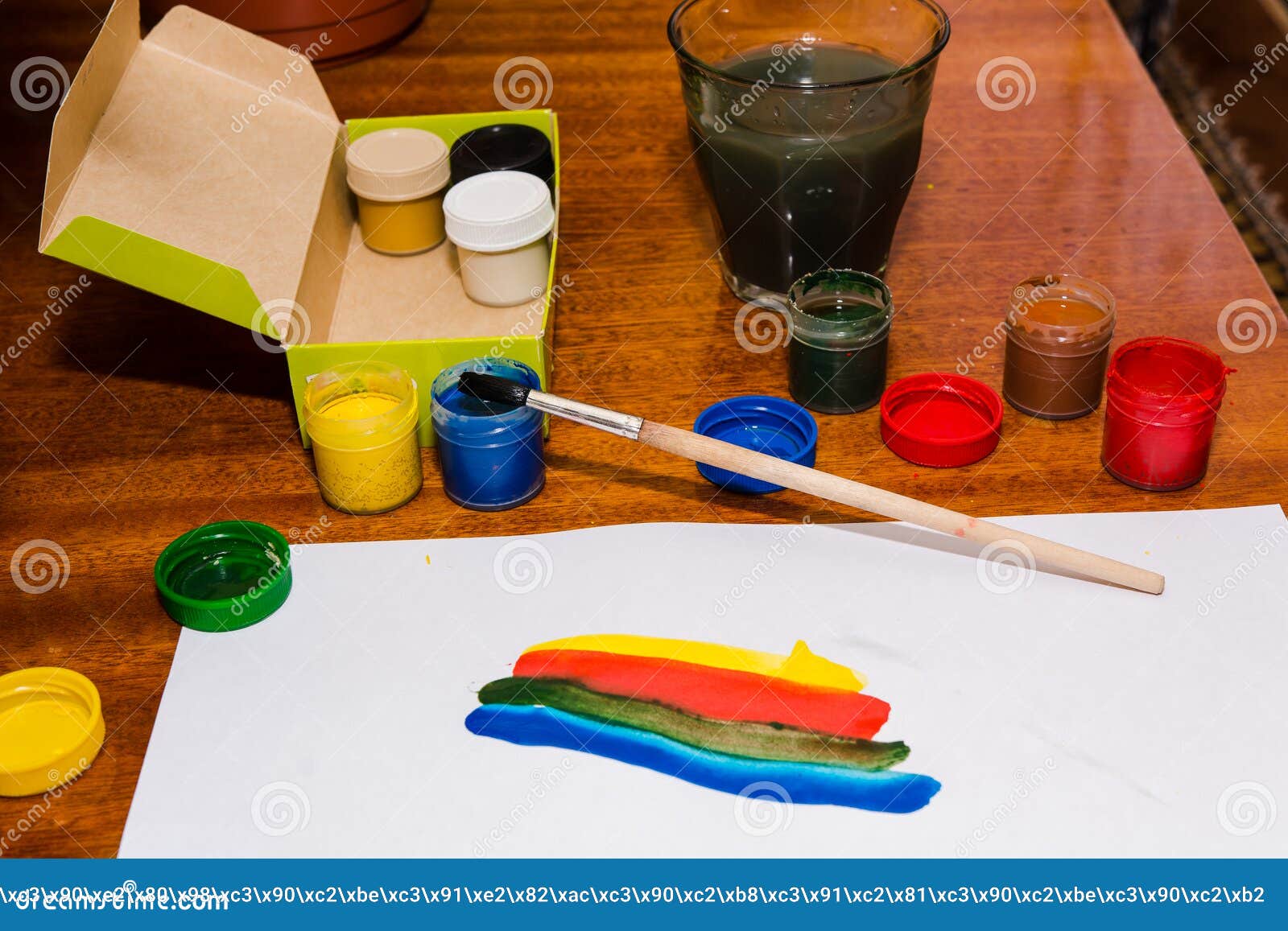 To draw on a table stock image. Image of paint, colourful - 80258735