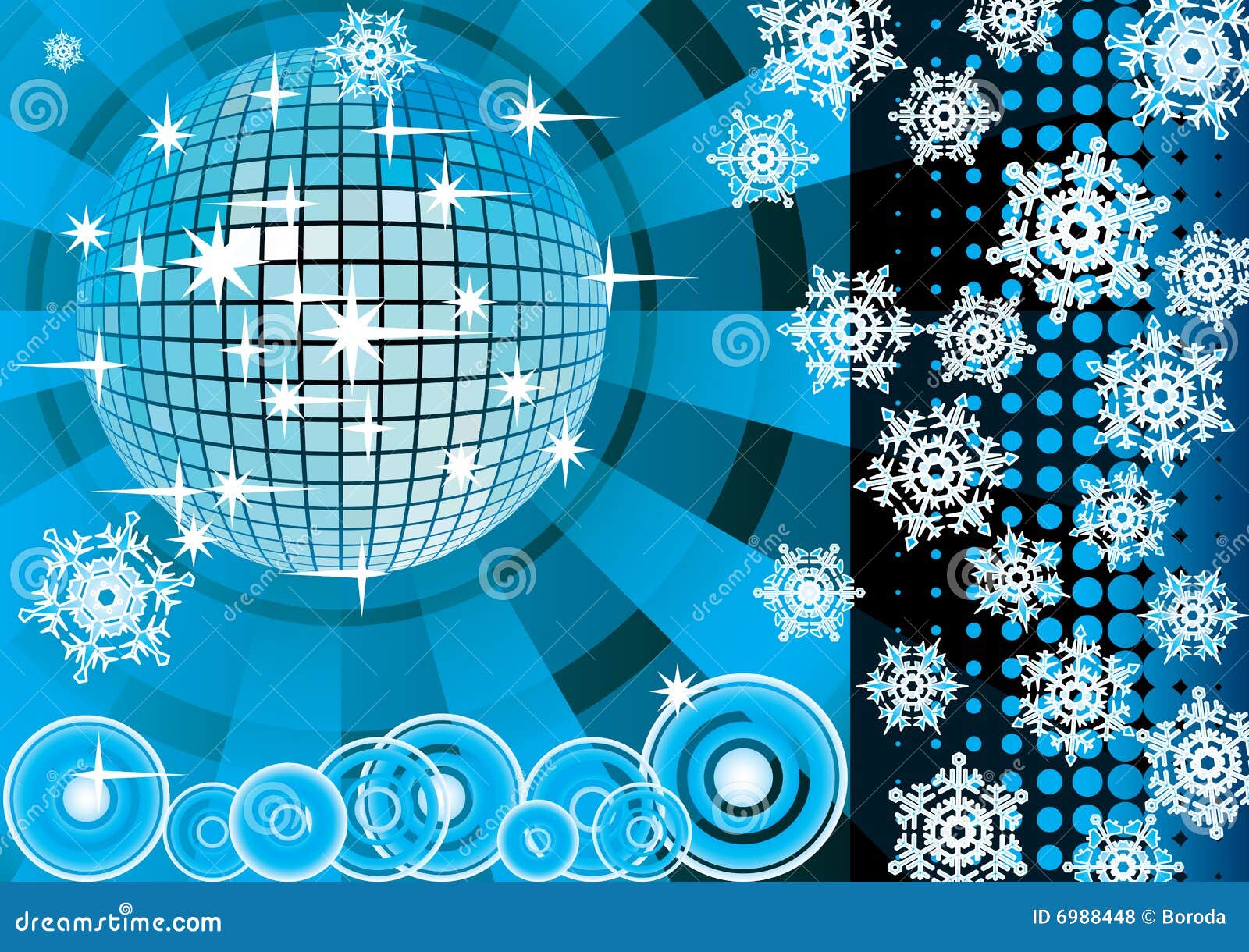 To Give a Blue Winter Party. Stock Vector - Illustration of pattern ...