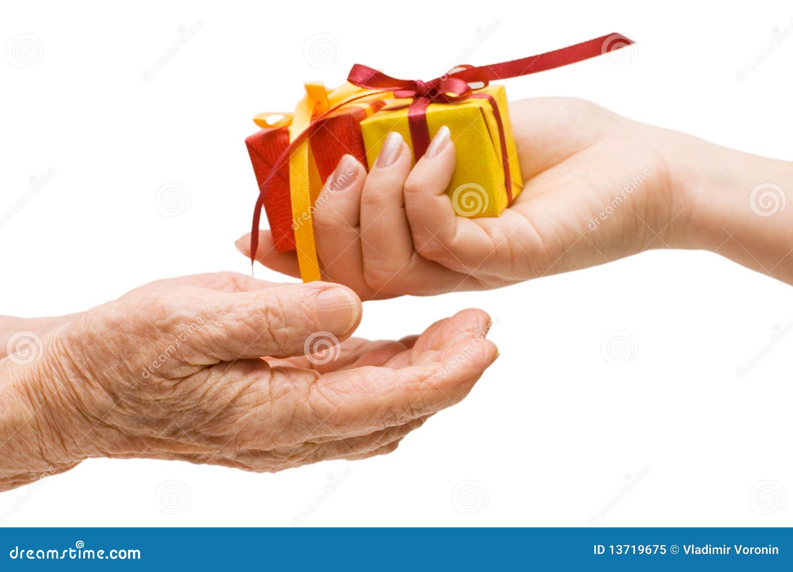 To hand a gift stock image. Image of celebration, love - 13719675