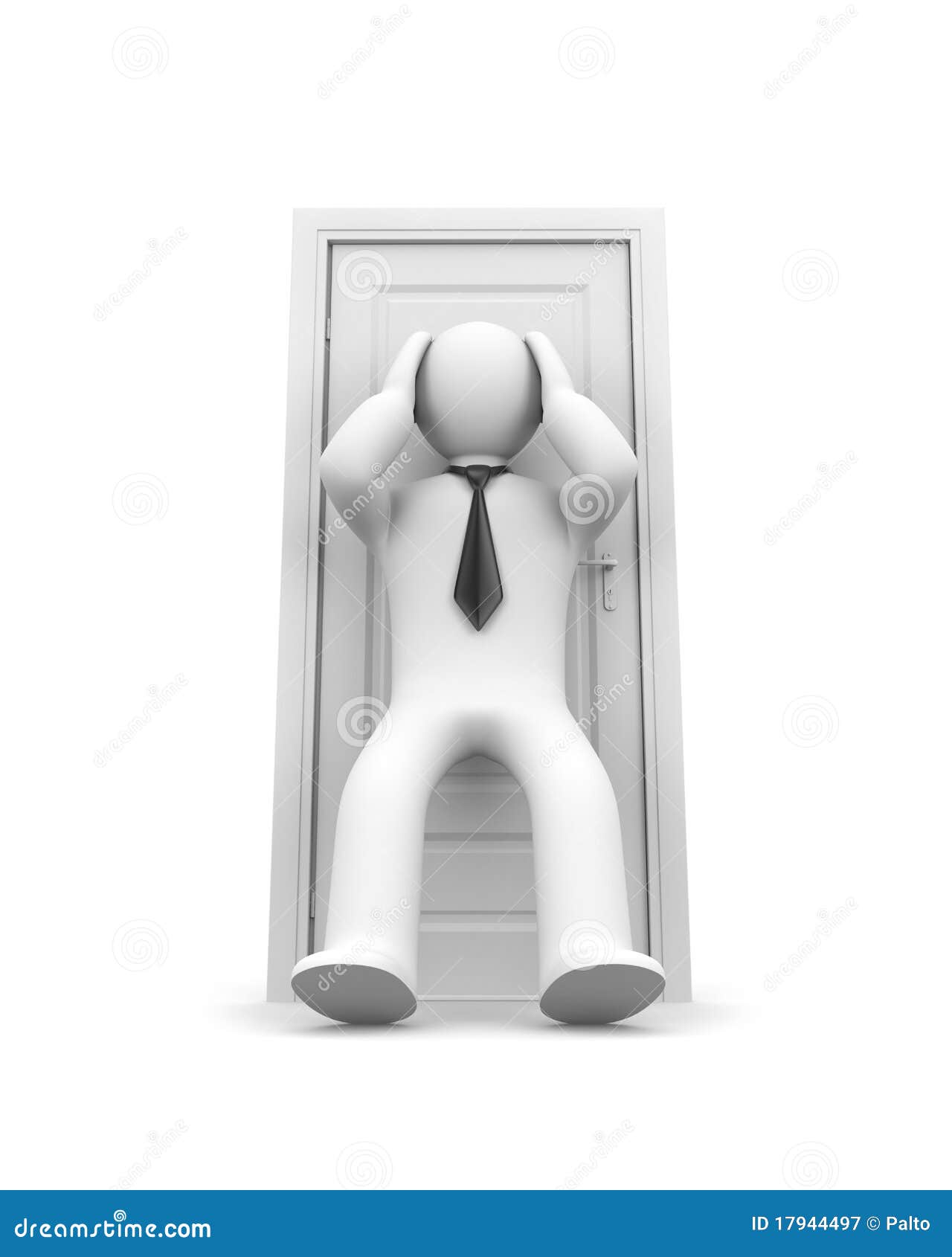 To Hide from Problems Behind a Door Stock Illustration - Illustration ... To Hide from Problems Behind a Door Stock Illustration - Illustration ...