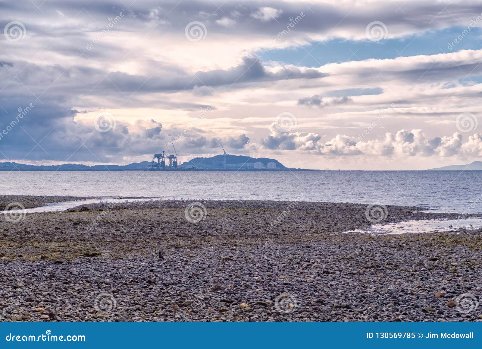 Fairlie Jetty And Harbour Overlooking Largs And Sugarloaf Hill In The ...