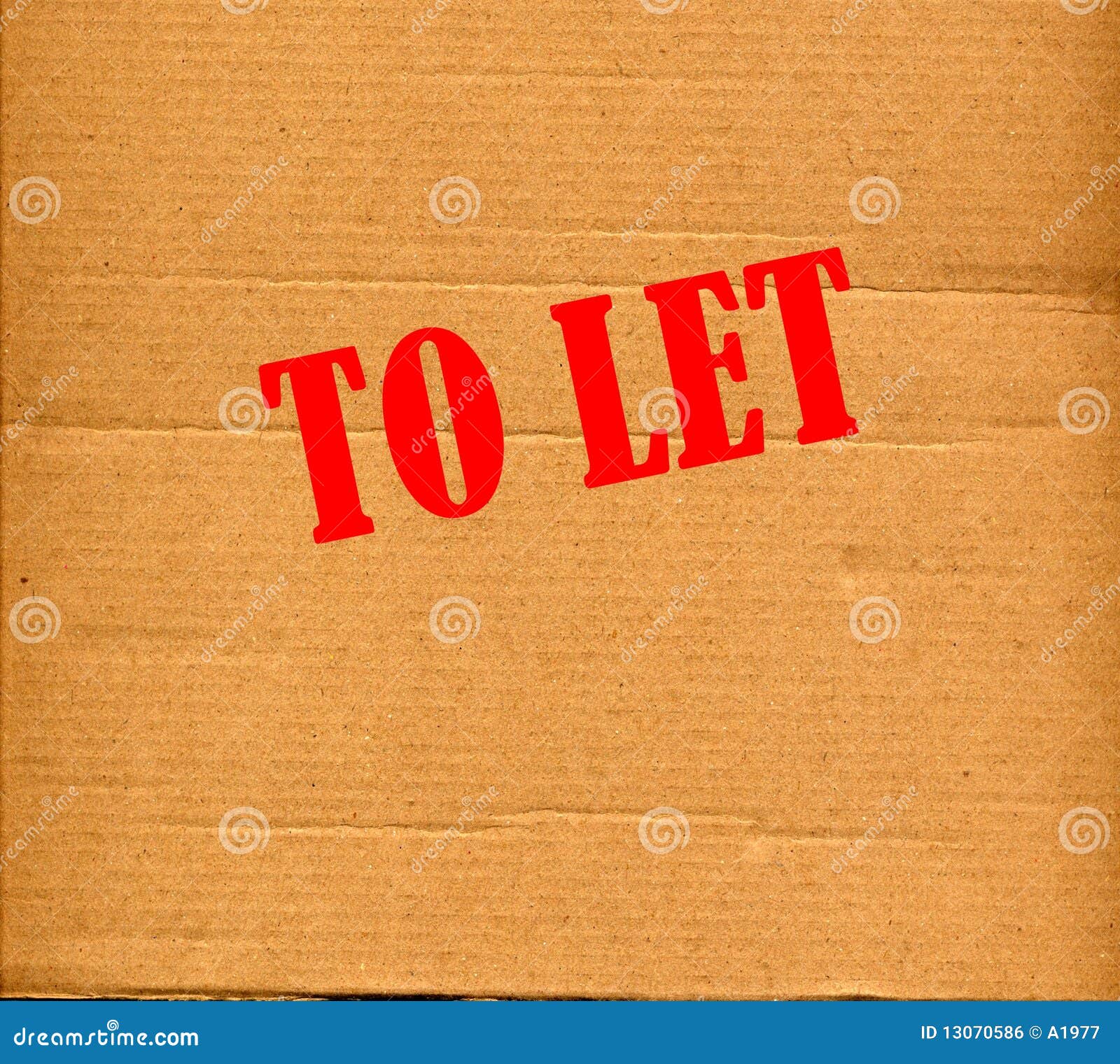 To let stock photo. Image of card, advertisement, rent - 13070586