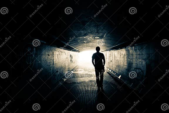 To the light stock image. Image of walk, tunnel, light - 21566379