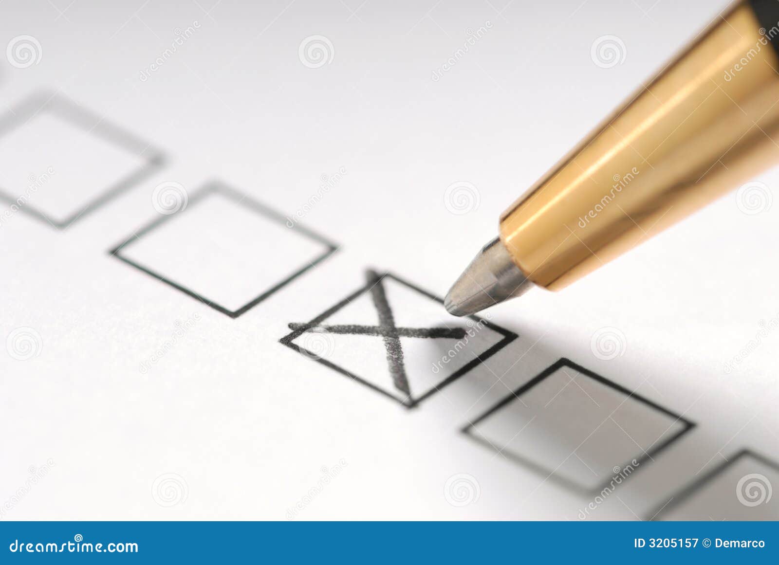 To mark with a cross. stock image. Image of point, tally - 3205157