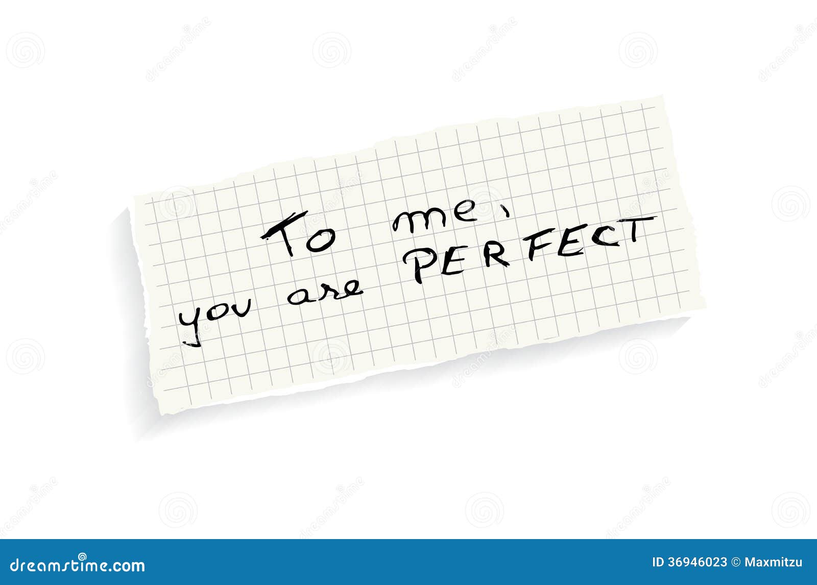 To me, you are perfect! stock vector. Illustration of confidence - 36946023