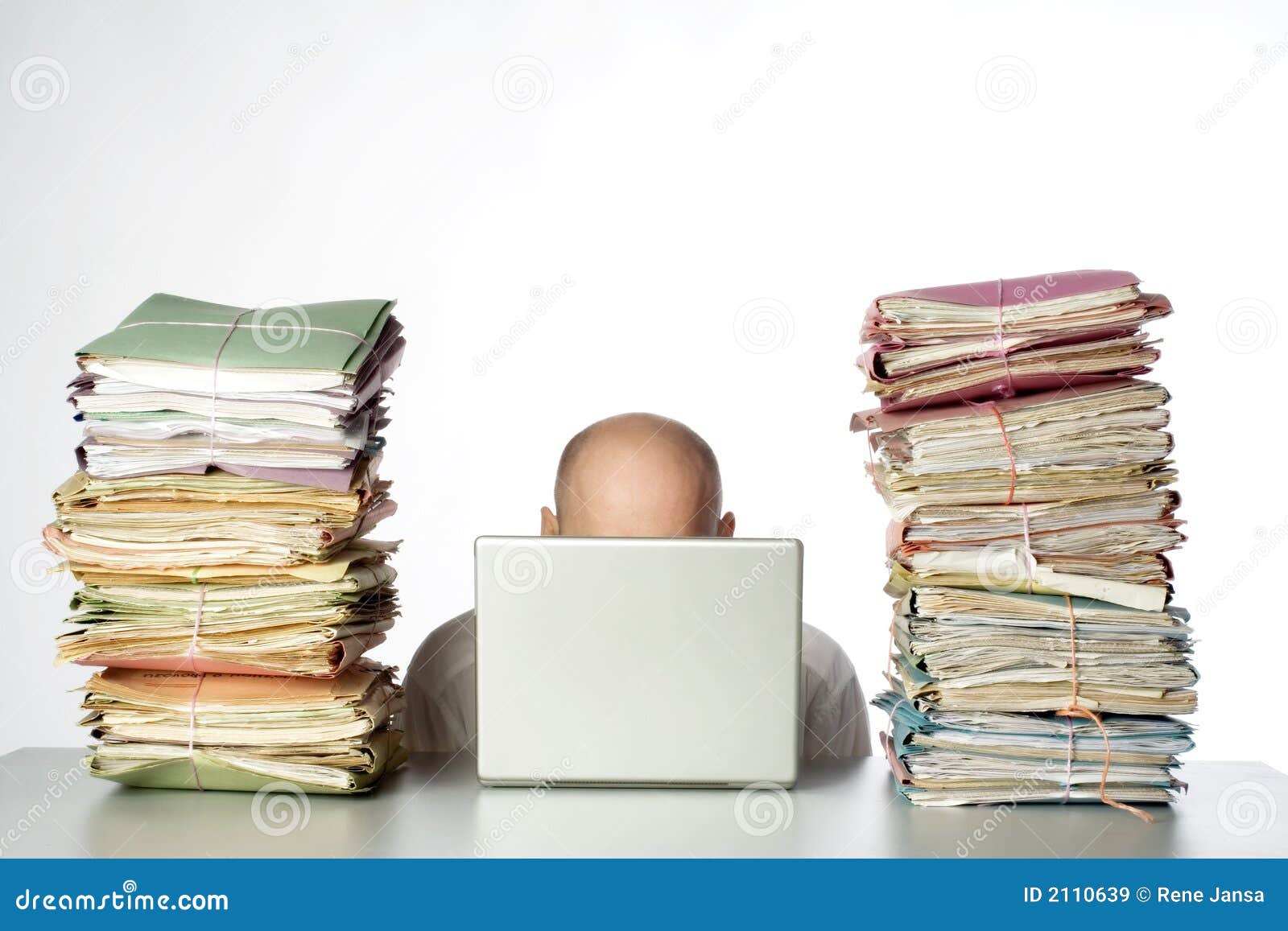 To much work stock image. Image of workload, folders, folder - 2110639