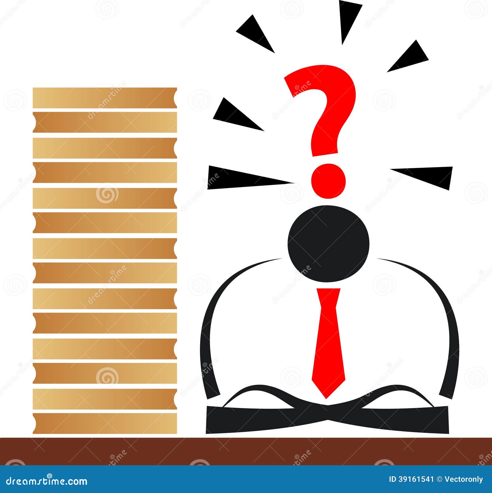 To much work stock vector. Illustration of load, isolated - 39161541
