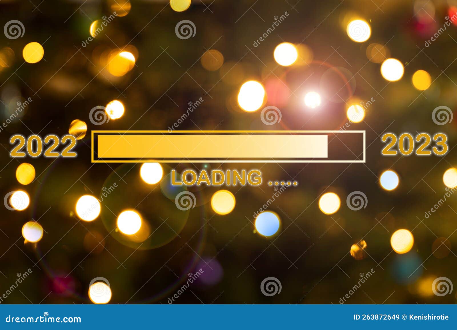 2022 To 2023 New Year Progress Bar Stock Image - Image of online ...