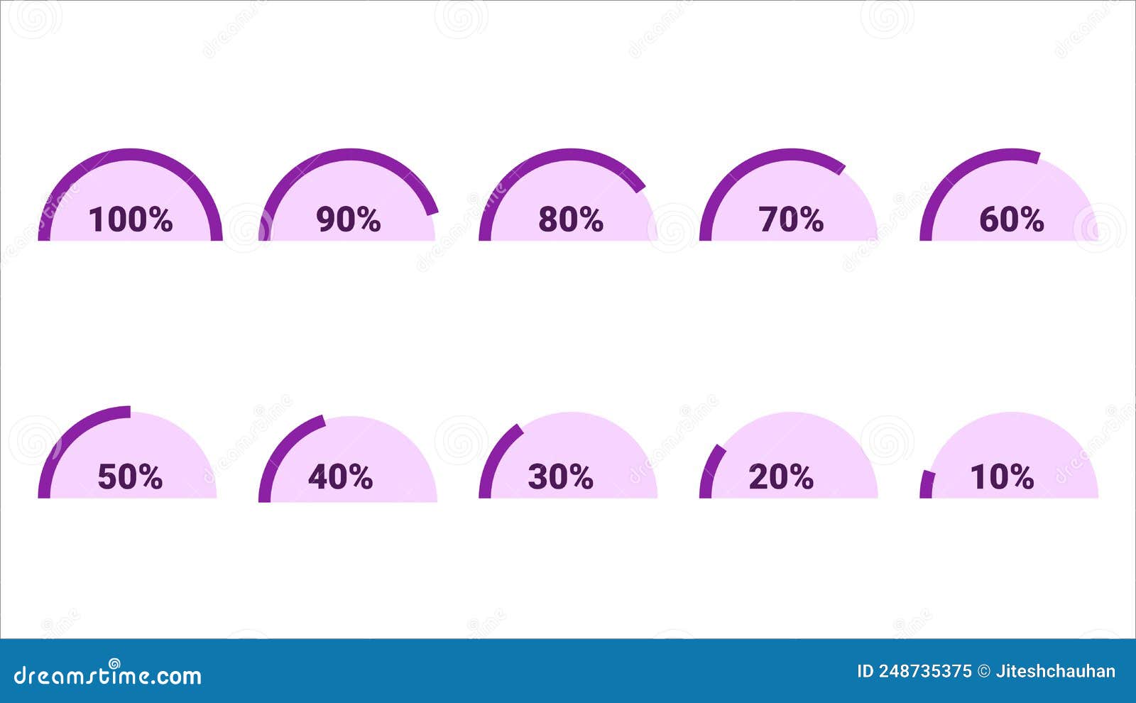 Infographics Half Pyramid. Vector Illustration | CartoonDealer.com ...