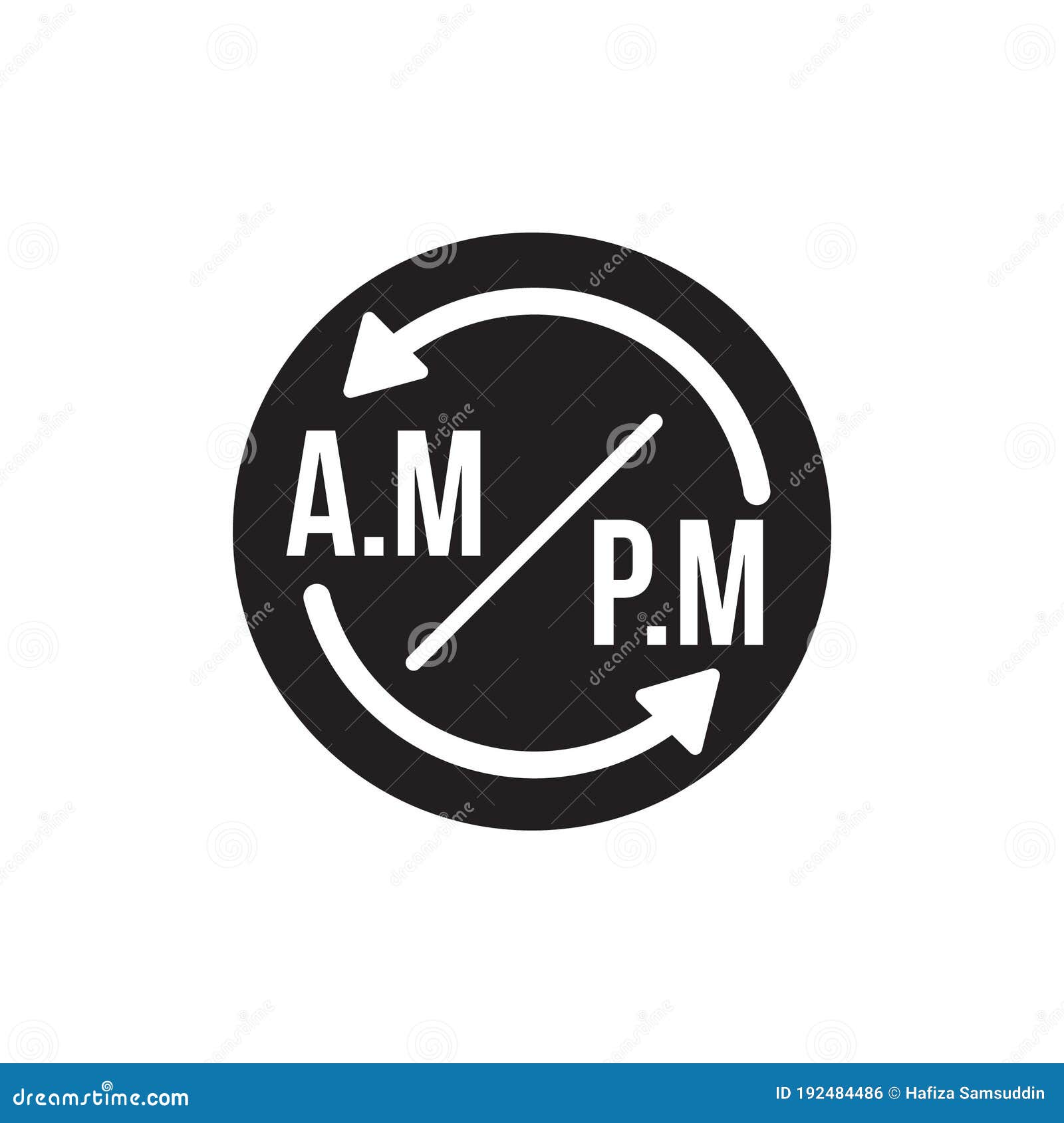 Am To Pm Concept. Vector Illustration Decorative Design Stock Vector ...