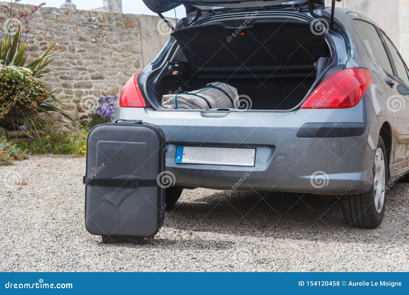 To Put the Suitcase in the Boot of a Car Stock Photo - Image of journey ...