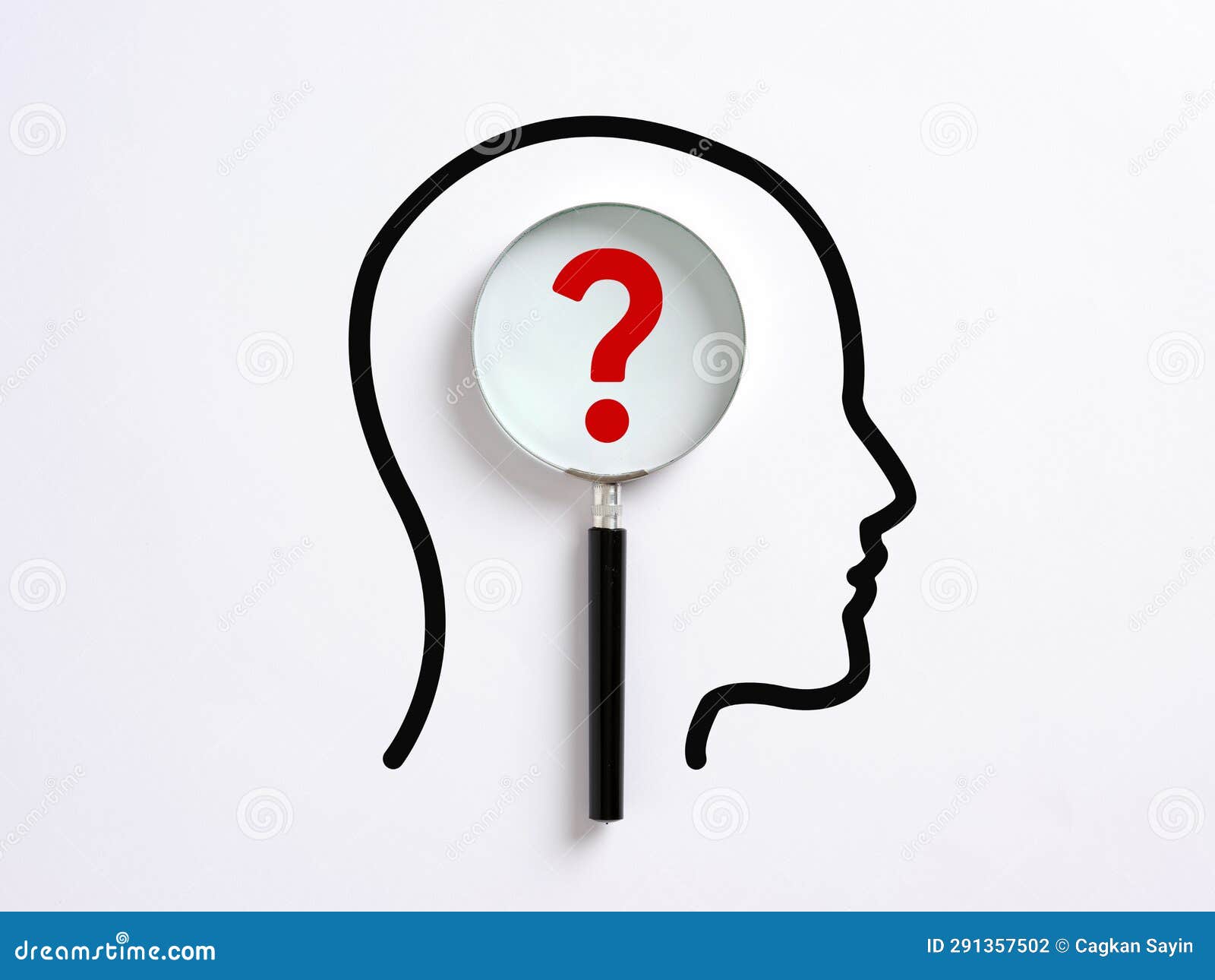 To Search for Answers. Brainstorming and Thinking Stock Photo - Image ...