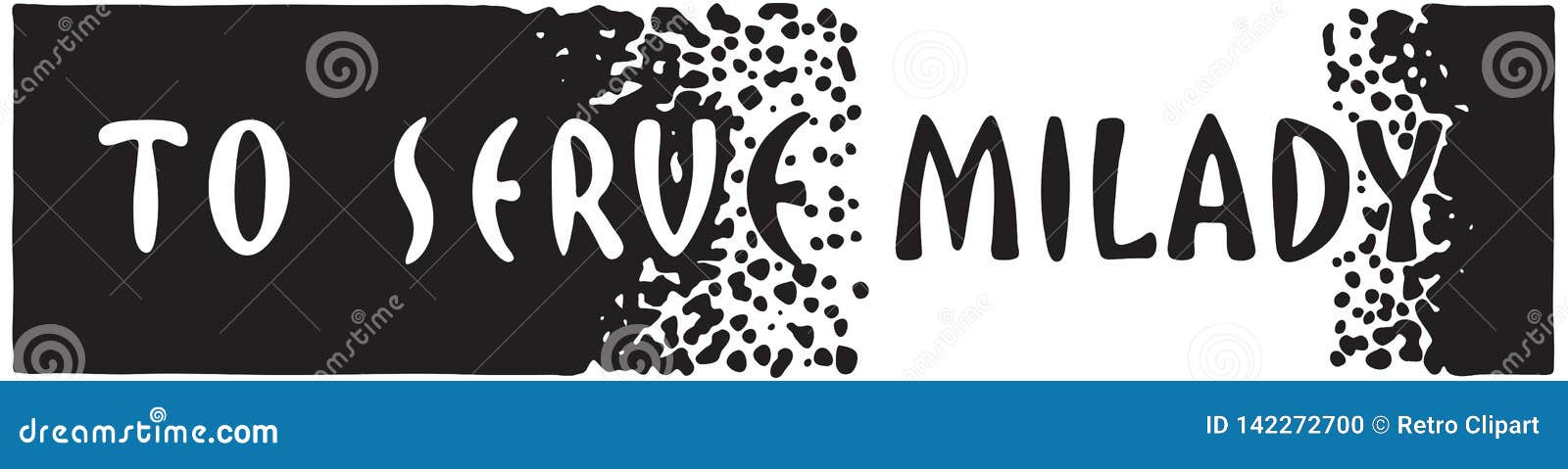 To Serve Milady stock illustration. Illustration of milady - 142272700