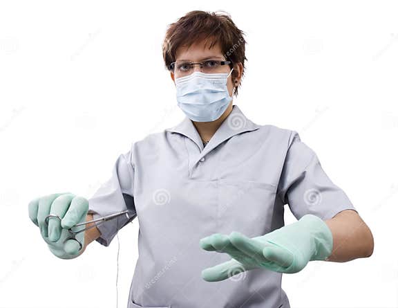To Suture or Not To Suture? Stock Photo - Image of healthy, medical ...
