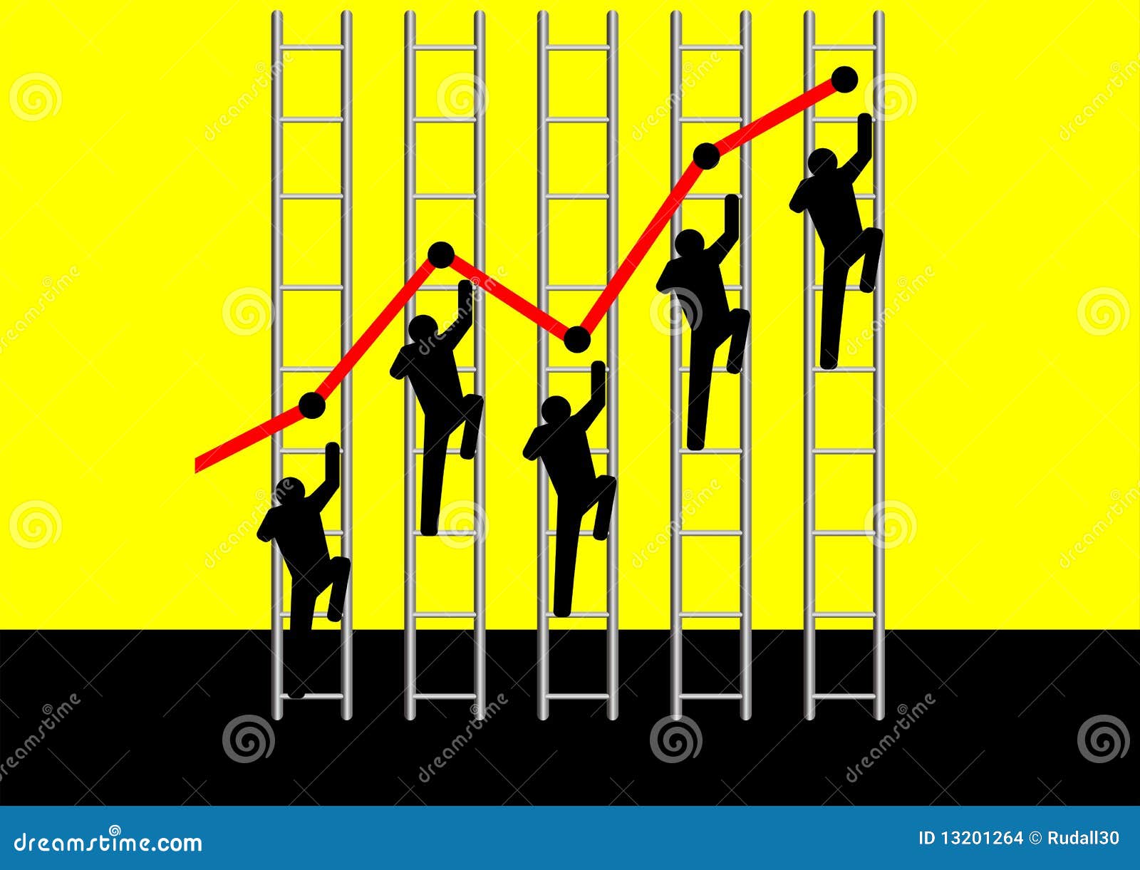 To the Top stock vector. Illustration of figure, poster - 13201264