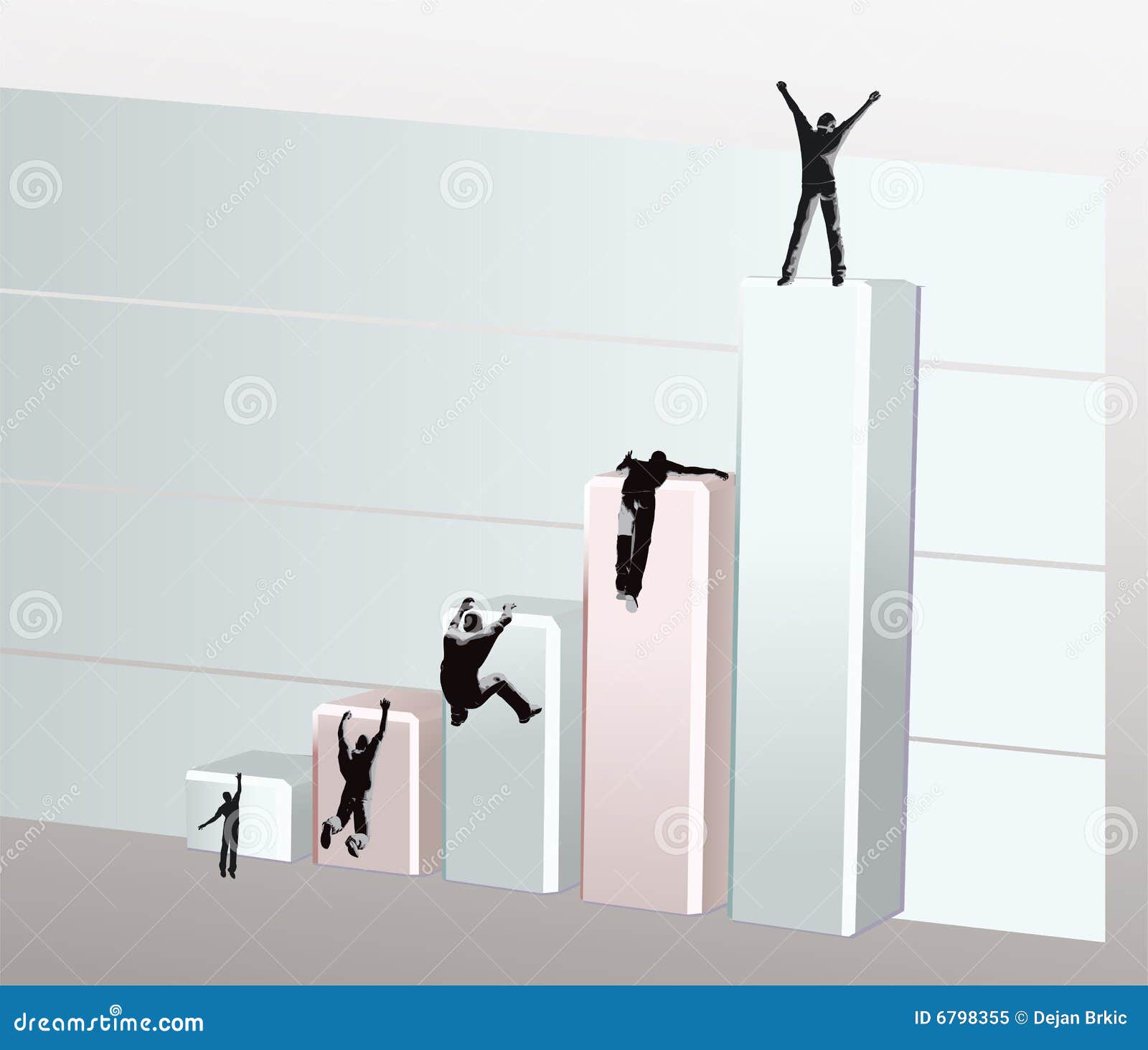 To the top stock illustration. Illustration of building - 6798355