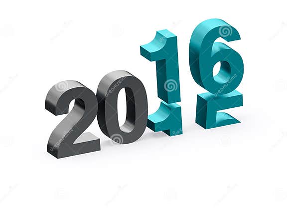 2015 To 2016 Transition on White Background Stock Illustration ...