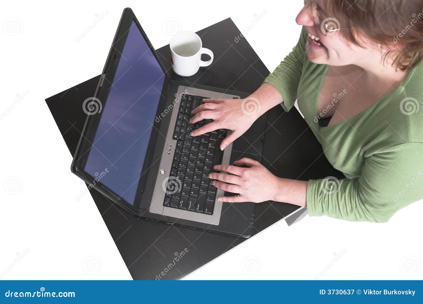 To work on a computer stock image. Image of aspirations - 3730637