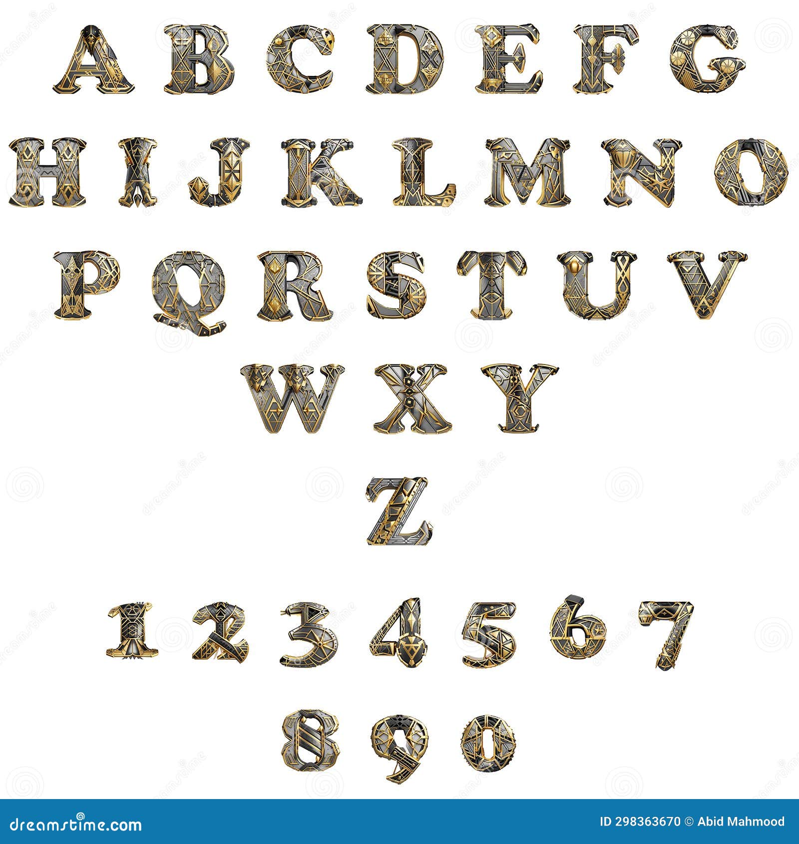 A To Z Alphabets High-Quality Resolutions Background Stock Illustration ...