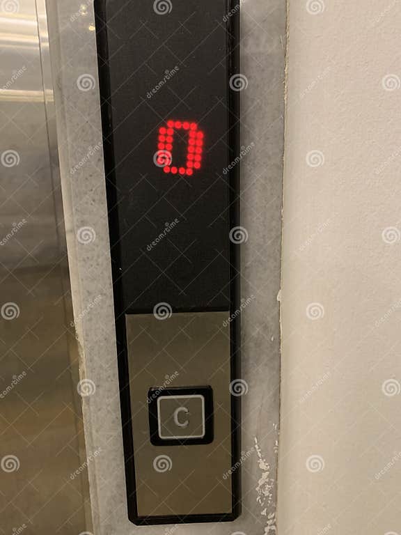 To the zero floor elevator stock image. Image of multimedia - 332128111