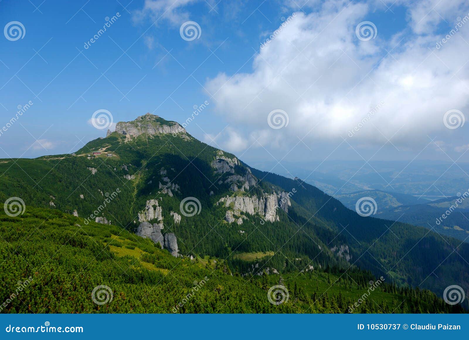 Toaca peak in Ceahlau stock image. Image of park, forest - 10530737