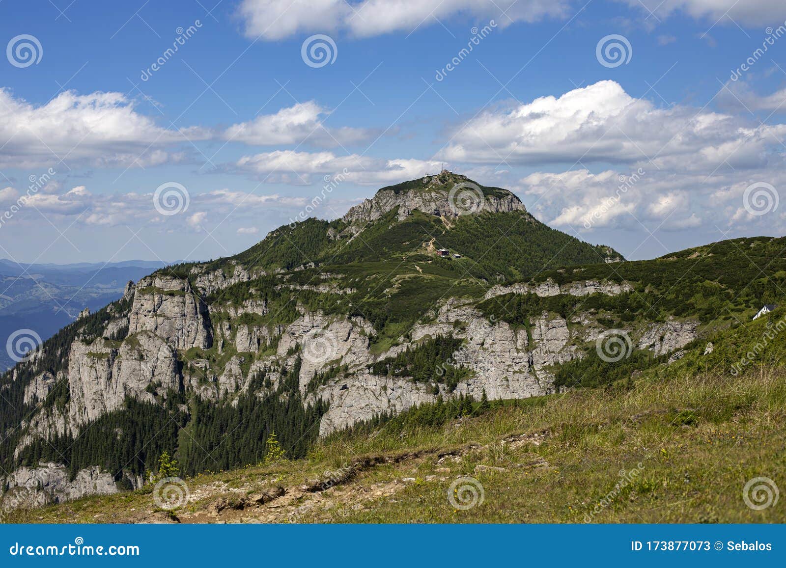 Toaca Peak in Ceahlau Mountain Stock Image - Image of eastern, high ...