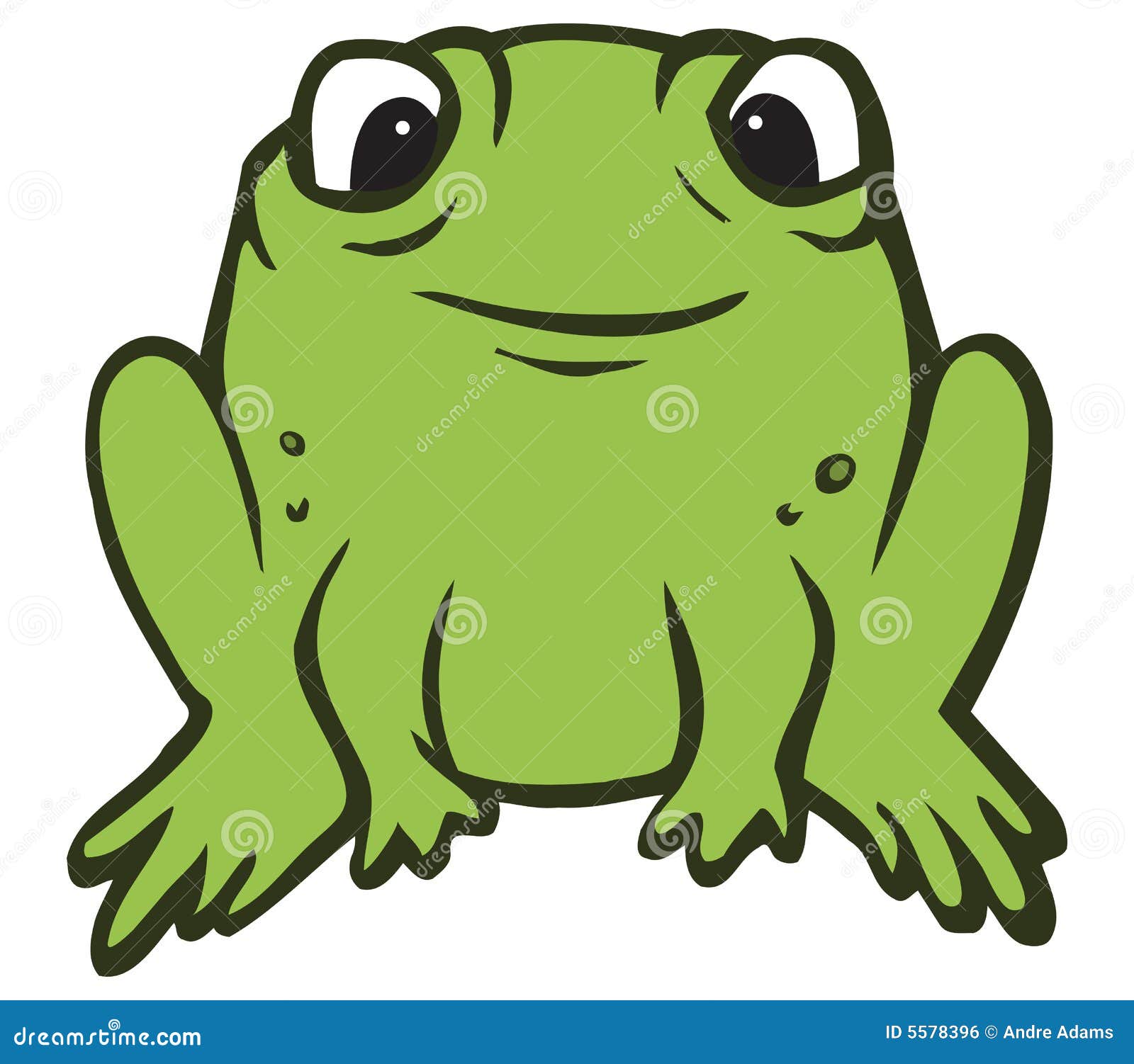 Toad stock illustration. Illustration of reptile, pond - 5578396