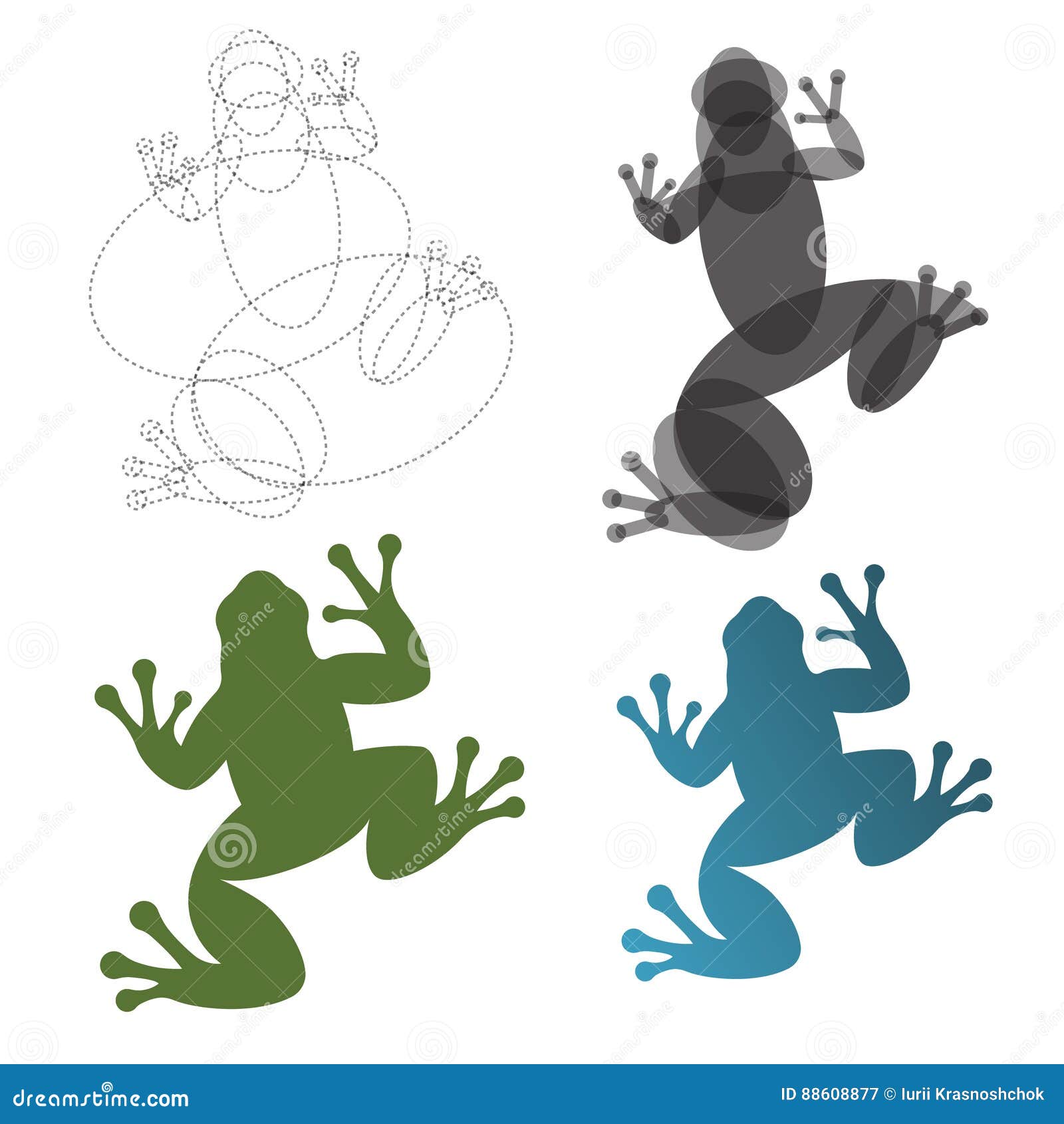 Frog With At Mark Symbol Royalty-Free Stock Photography | CartoonDealer ...