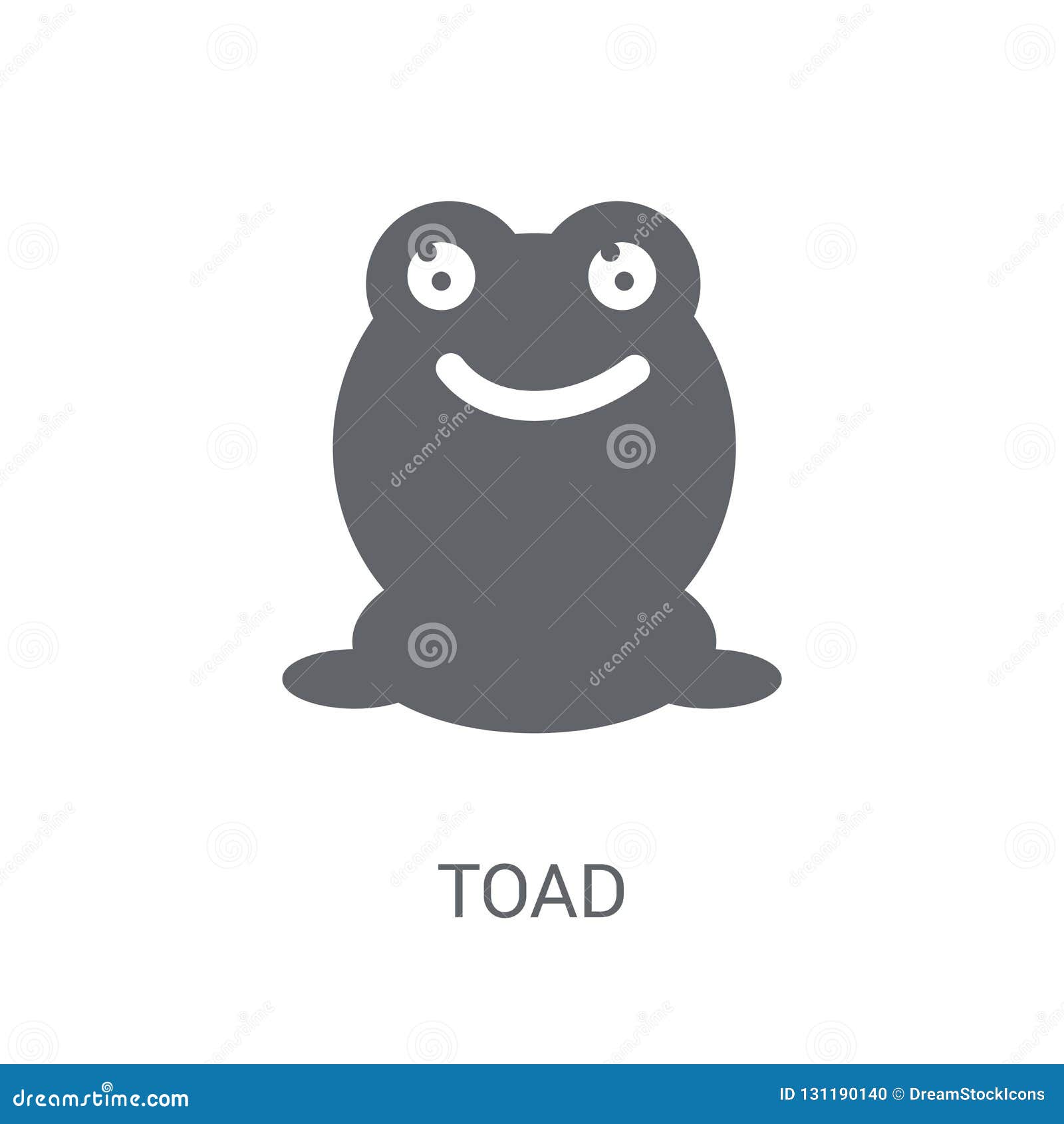 Toad Icon. Trendy Toad Logo Concept on White Background from Fairy Tale ...