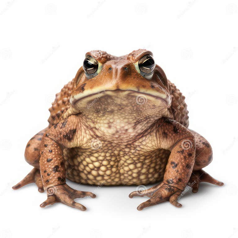 Toad Isolated on White Created with Generative AI Stock Photo ...