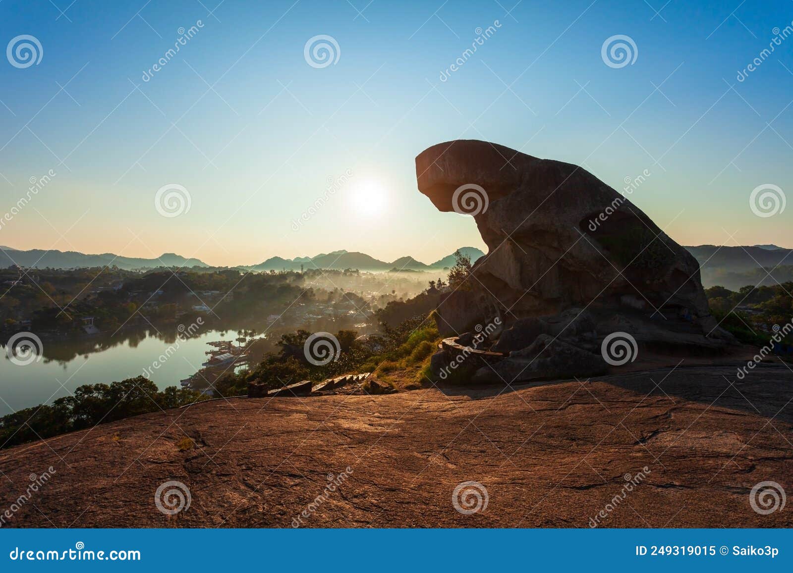 Toad Rock in Mount Abu, India Stock Image - Image of aerial, panoramic ...