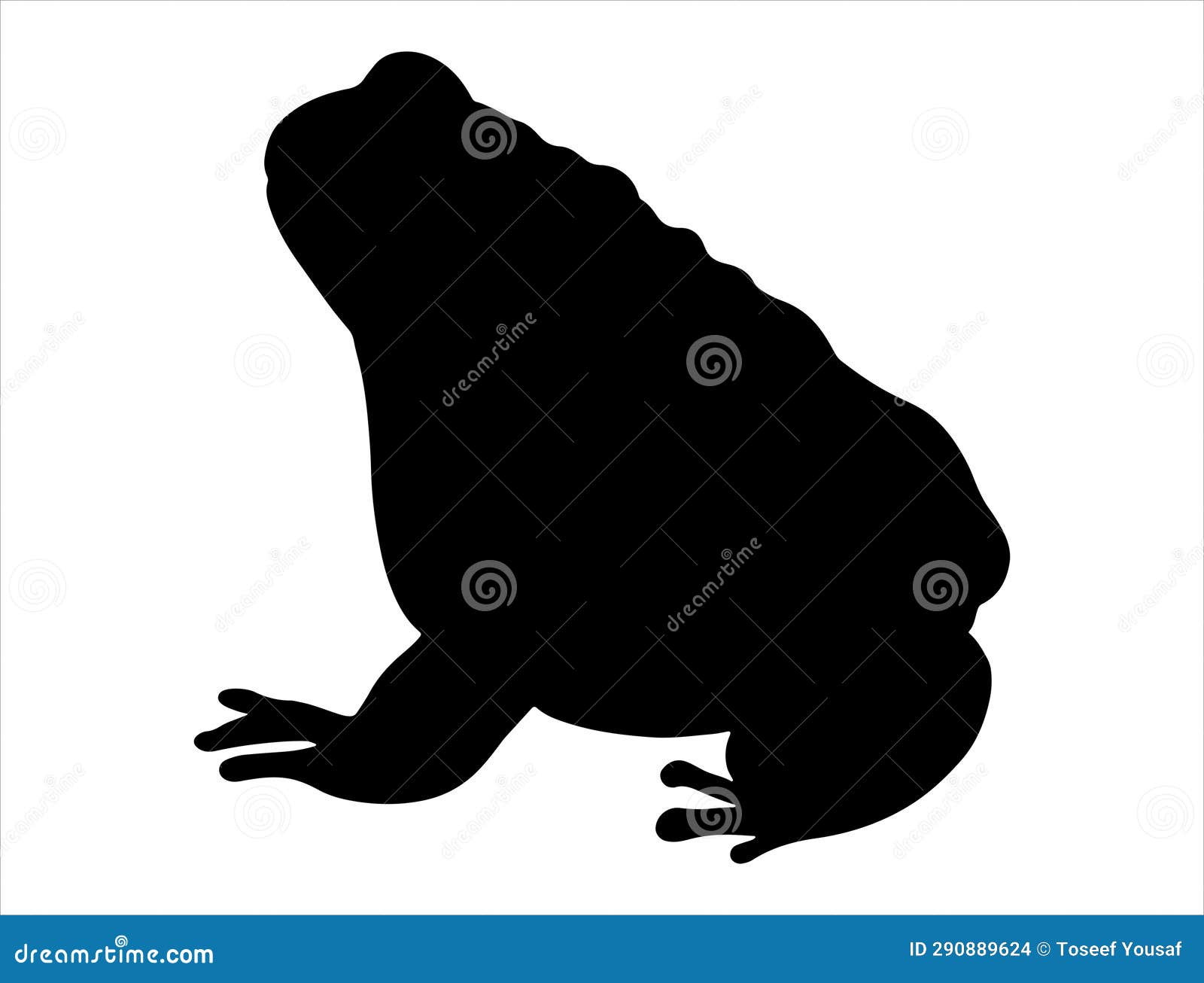 Toad Silhouette Cartoon Vector | CartoonDealer.com #73517435
